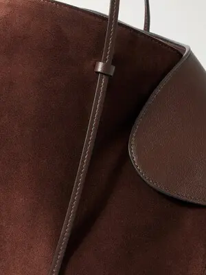 NEOUS Berenices Suede And Leather Shoulder Bag - Brown