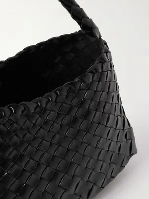 Dragon Diffusion Rosanna Mini Woven Leather Tote - Black
