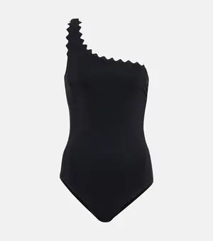 KARLA COLLETTO Ines One-shoulder Swimsuit - Black