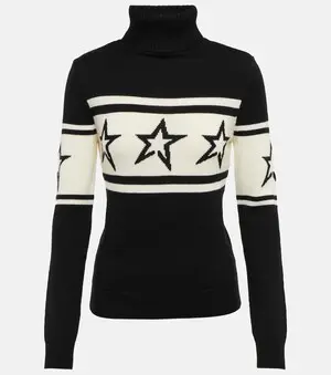 Perfect Moment Chopper Wool Turtleneck Sweater - Black