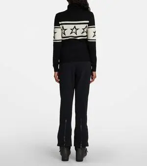 Perfect Moment Chopper Wool Turtleneck Sweater - Black