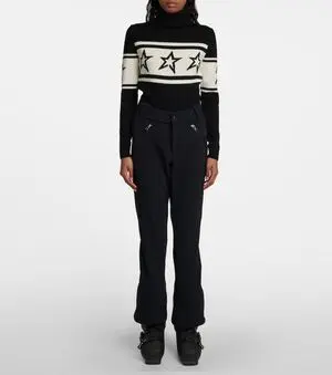 Perfect Moment Chopper Wool Turtleneck Sweater - Black