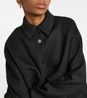THE FRANKIE SHOP Dallas Wool-blend Shirt Jacket