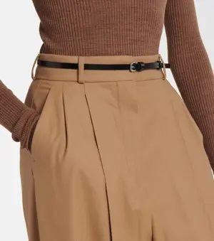 Sportmax Kiens12 Wool-blend Wide-leg Pants