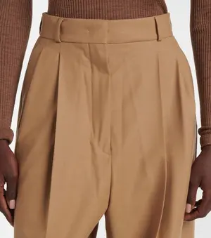 Sportmax Kiens12 Wool-blend Wide-leg Pants
