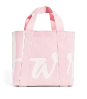 Harrods Mini Cotton Logo Tote Bag - Pink
