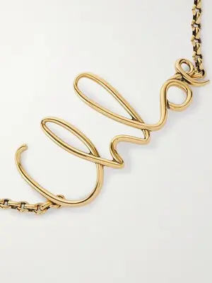 Chloé Tone Logo Belt - Gold