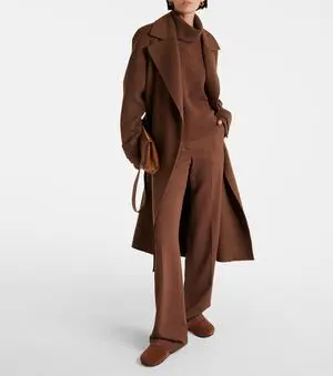 JOSEPH Cashmere-blend Turtleneck Sweater - Brown