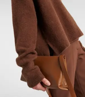 JOSEPH Cashmere-blend Turtleneck Sweater - Brown