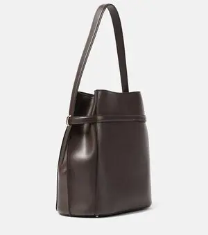 TOTEME Leather Bucket Bag - Brown