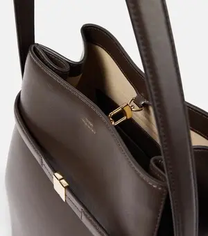 TOTEME Leather Bucket Bag - Brown