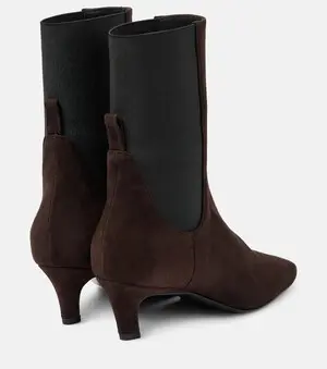 TOTEME Suede Ankle Boots - Brown