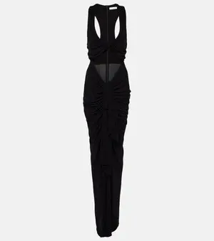 Christopher Esber Vivenda Cutout Jersey Maxi Dress - Black