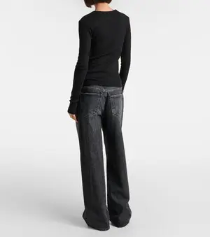 Citizens Of Humanity Bina Ribbed-knit Jersey Top