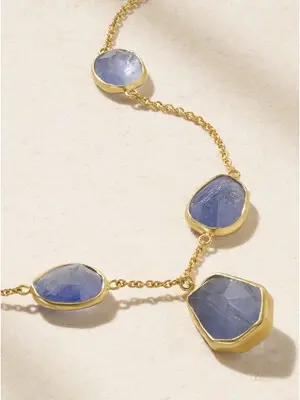 PIPPA SMALL 18-karat Gold And Sapphire Necklace