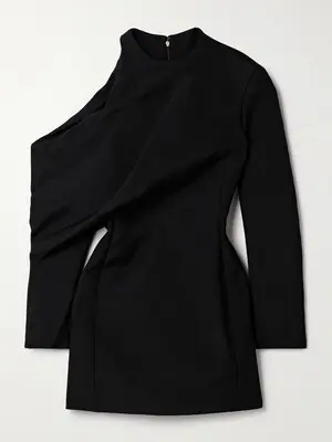 Khaite Tristan One-shoulder Draped Cady Top