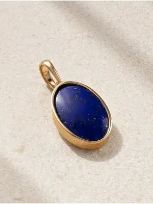 MARLA AARON 14kt Yellow Lapis Lazuli Pendant - Gold