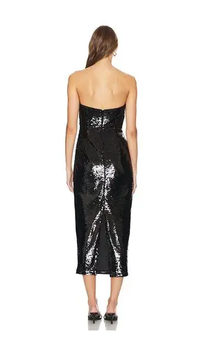 MILLY Floral Sequins Dress