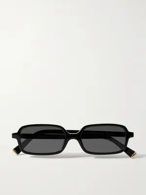 Miu Miu Rectangular-frame Acetate Sunglasses - Black