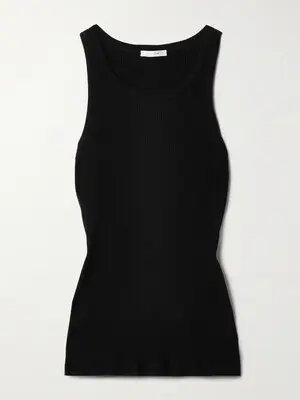 THE ROW Misty Ribbed Cotton-jersey Tank