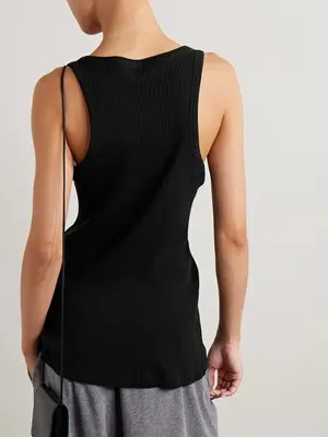 THE ROW Misty Ribbed Cotton-jersey Tank