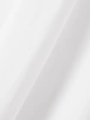 THE ROW Fleur Pleated Cotton-poplin Midi Skirt