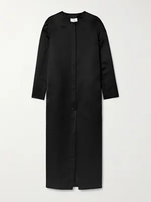 THE ROW Iside Duchesse-satin Midi Dress