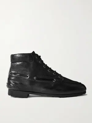 Bally Paphos Leather Lace-up Ankle Boots - Black