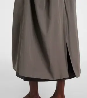THE FRANKIE SHOP Mavis Oversized Trench Coat In Heather