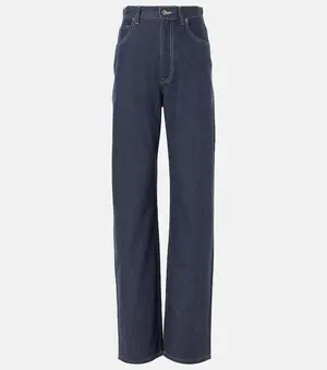 Loro Piana High-rise Wide-leg Jeans