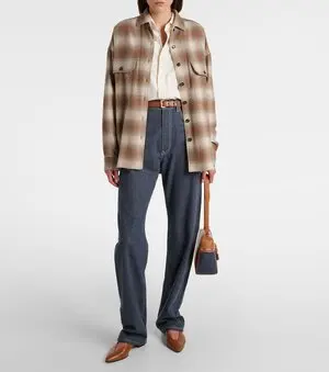 Loro Piana High-rise Wide-leg Jeans