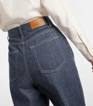 Loro Piana High-rise Wide-leg Jeans