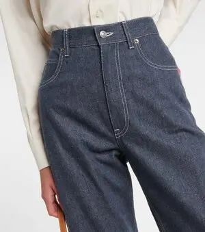 Loro Piana High-rise Wide-leg Jeans