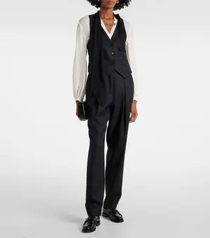 Dorothee Schumacher Pinstripe Wool Vest