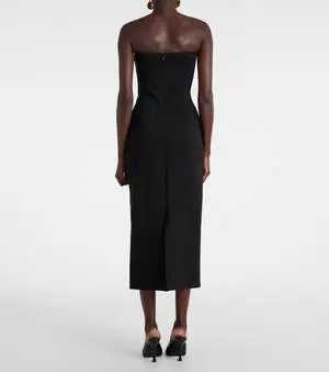 Staud Beekman Strapless Midi Dress