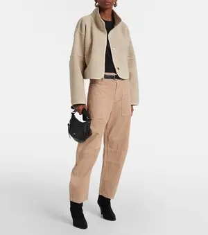 Velvet By Graham & Spencer Brylie Cotton Twill Cargo Pants - Beige