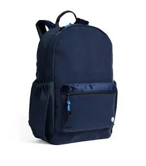 BECCO BAGS Large Backpack With Patch Attachment - Navy