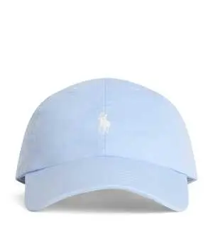 Polo Ralph Lauren Cotton Baseball Cap With Embroidered Logo - Blue