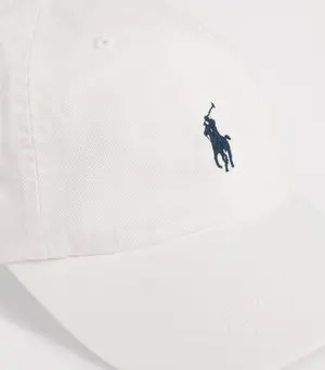 Polo Ralph Lauren Embroidered Pony Baseball Cap - White