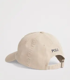 Polo Ralph Lauren Cotton Baseball Cap With Embroidered Logo - Beige