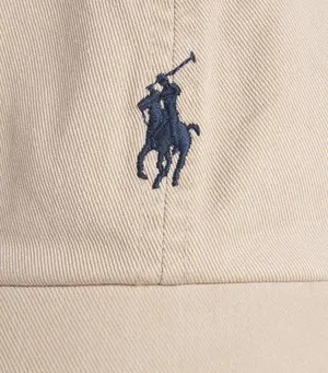 Polo Ralph Lauren Cotton Baseball Cap With Embroidered Logo - Beige