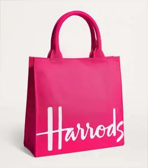 Harrods Small Cotton Logo Tote Bag