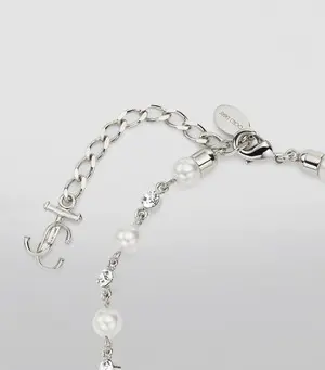 JIMMY CHOO Pearl And Crystal Anklet