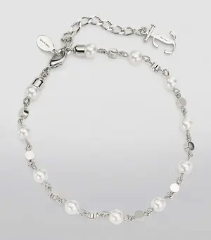 JIMMY CHOO Pearl And Crystal Anklet