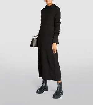 THE ROW Zipped Leather Ankle Boots - Black