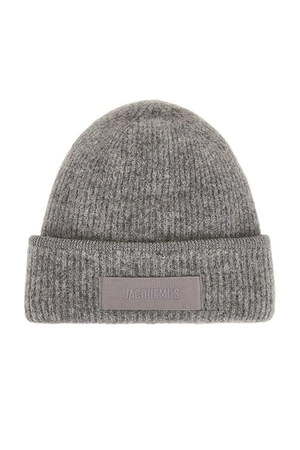 Jacquemus Le Bonnet Gros Grain Beanie - Dark Grey