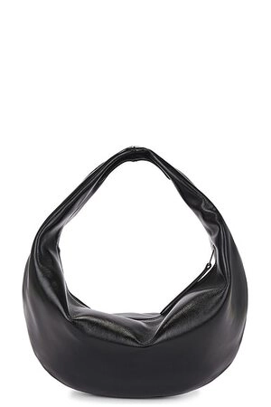 Khaite Olivia Patent Hobo Bag - Black