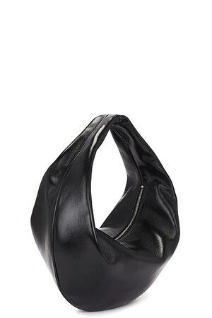 Khaite Olivia Patent Hobo Bag - Black
