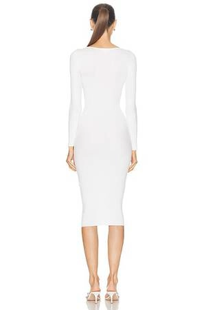 Lpa Auburn Ribbed Knit Sweater Dress