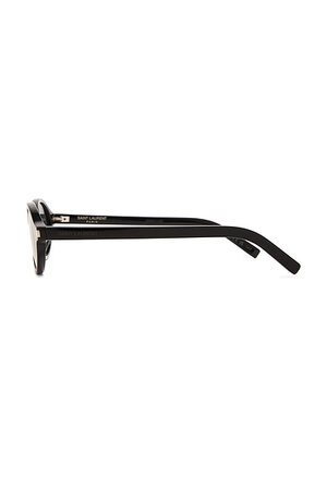 Saint Laurent Jeanne Oval Sunglasses - Black